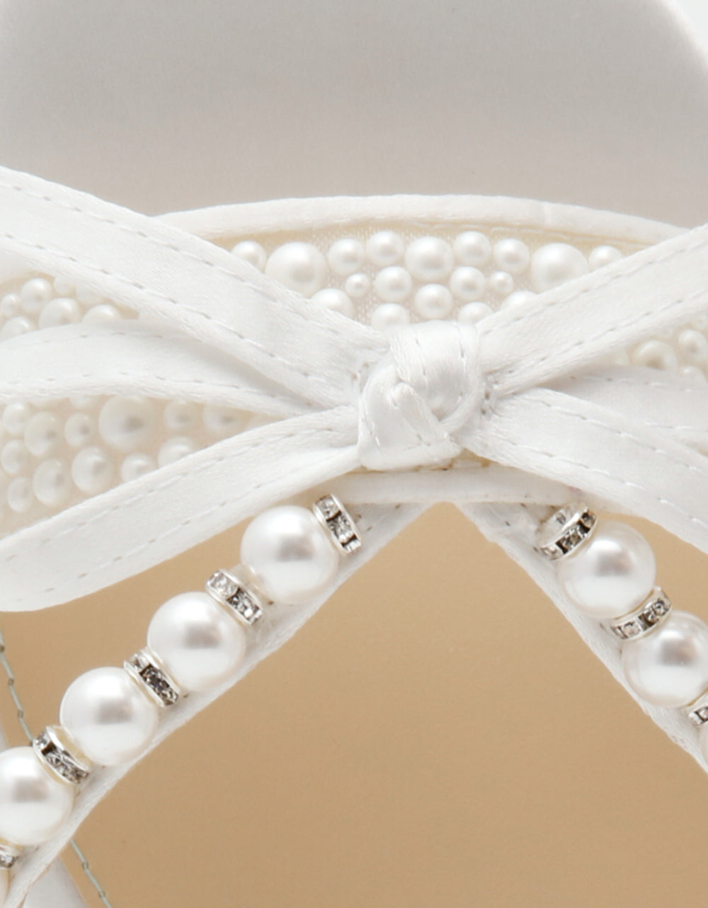 MANDY PEARL Women's Strappy Pearl Embellished Kitten Heel – Betsey Johnson