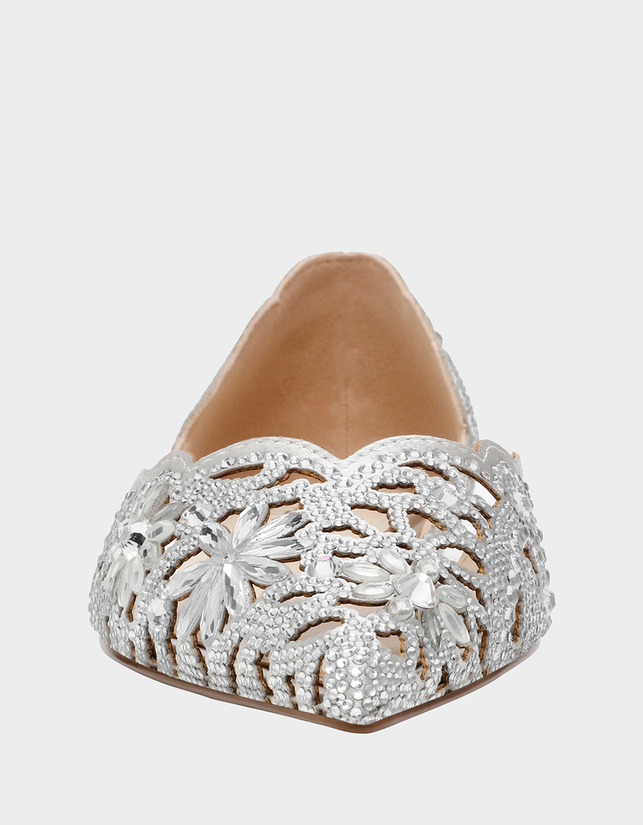 PAM SILVER Pointed Toe Flat | Women's Flats – Betsey Johnson
