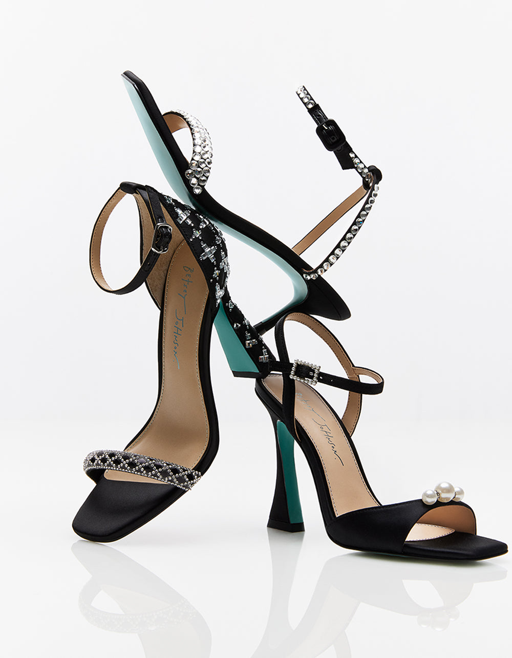 STONE BLACK Bridal Heels | Women's Heels – Betsey Johnson