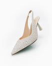 CLARK IVORY Pumps | Women's Pearl Sling-Back Pumps – Betsey Johnson